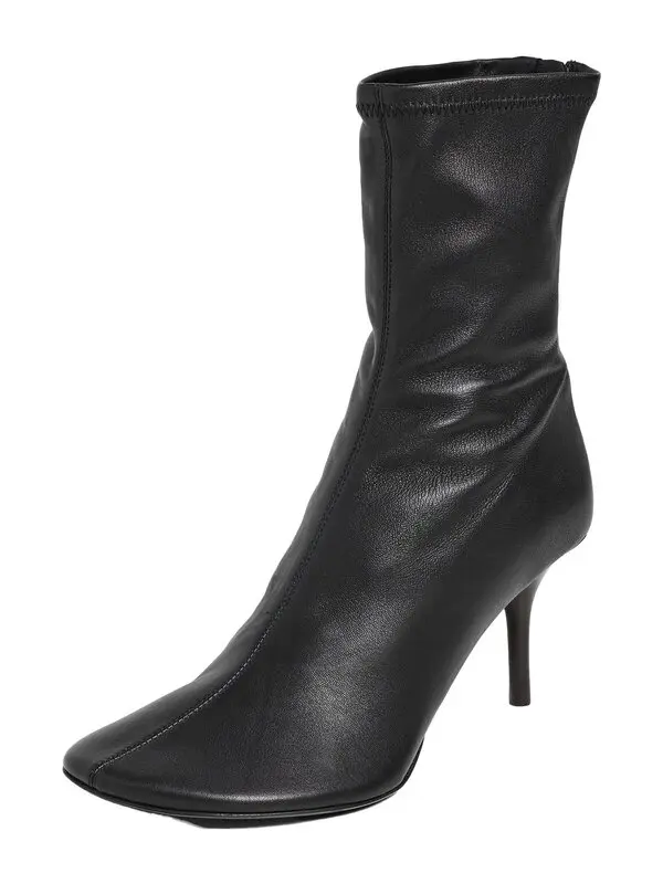 Acne Studios Stretch Leather Ankle Boots - Black