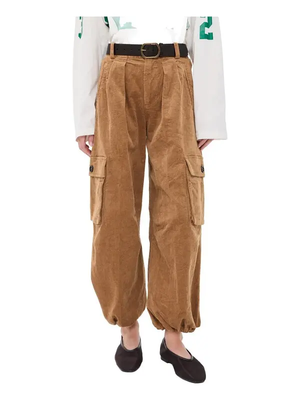 Sea Garrett Corduroy Pants - Khaki