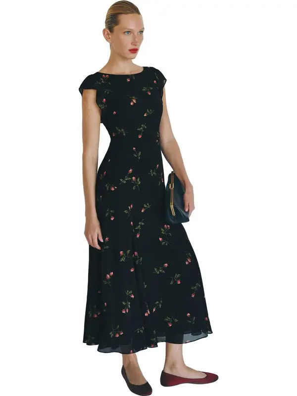 REFORMATION Maelani Dress - Black