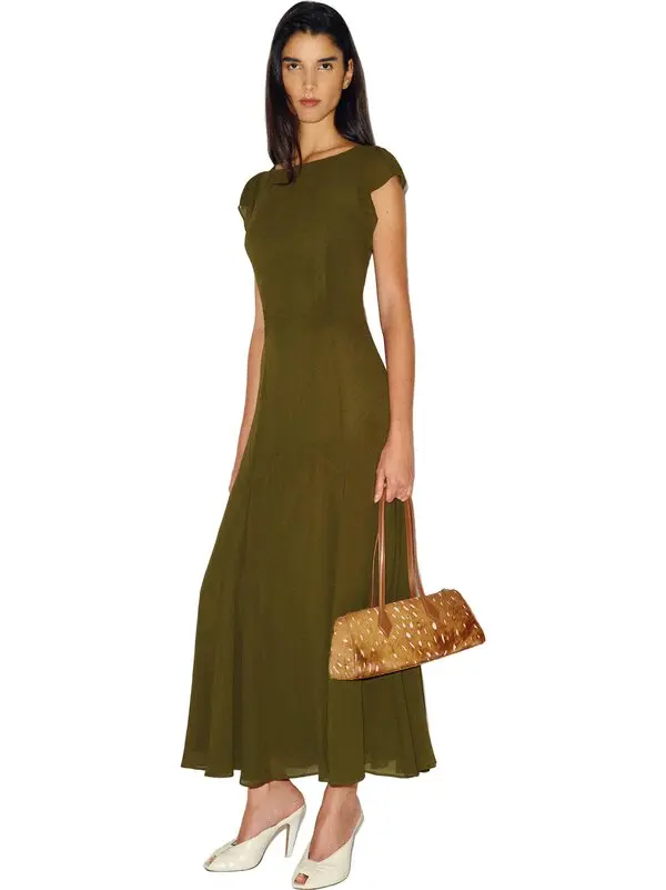REFORMATION Maelani Midi Dress - Green