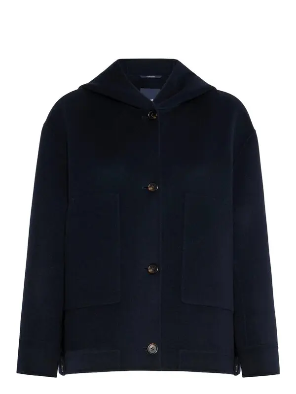 Max Mara Smmusso Hooded Coat - Black