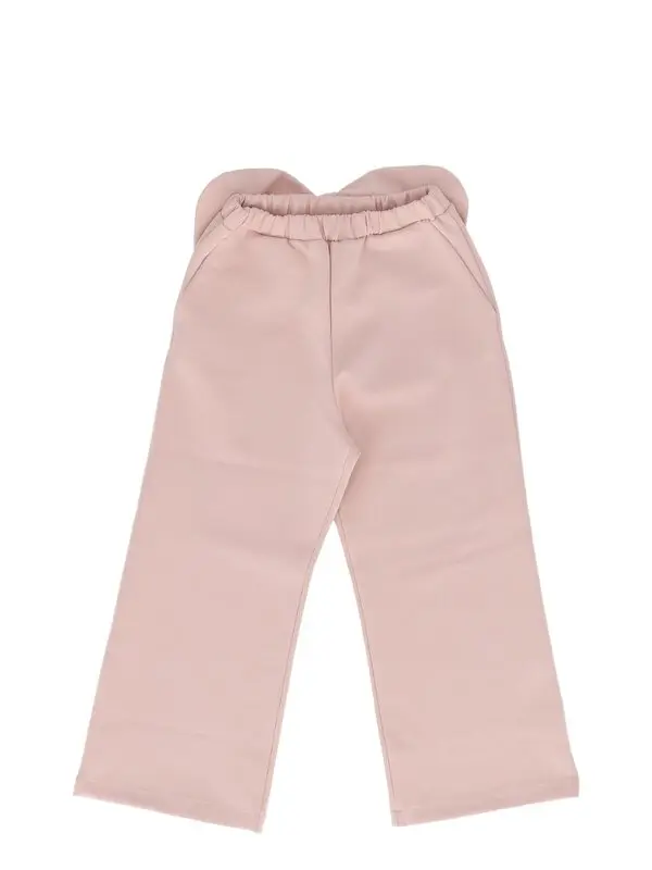 DOUUOD Bow Detail Track Pants - Nude