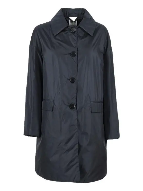 Aspesi Logo Coat - Black