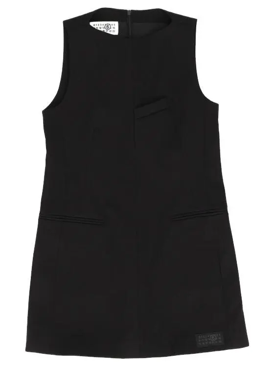 MAISON MARGIELA Sleeveless A-line Dress - Black