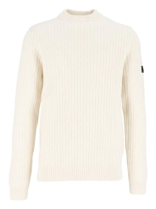 Barbour Oxham Knitted Jumper - White