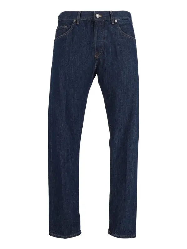 DONDUP Slim-fit Jeans With Turn-up Trim - Dark Blue