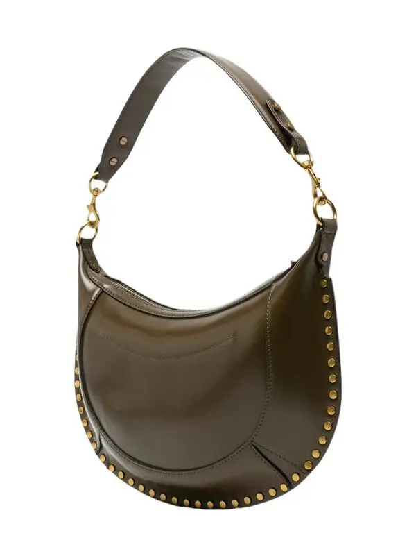 Isabel Marant Étoile Studded Shoulder Bag - Olive Green