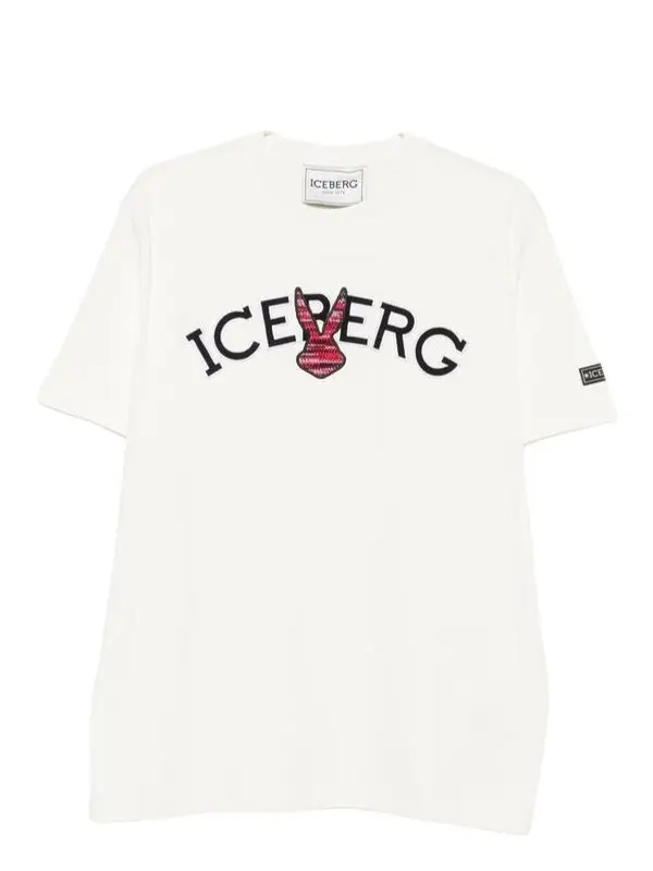 Iceberg Logo-embroidered T-shirt - White