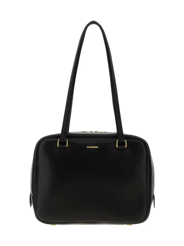 JIL SANDER Nappa Leather Medium Vision Handbag - Black