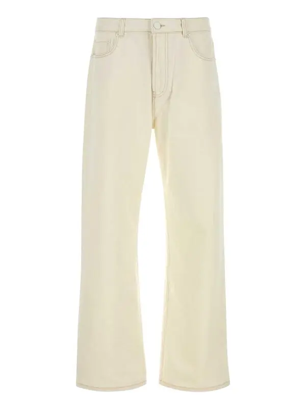 AMI Paris Ivory Denim Jeans - White