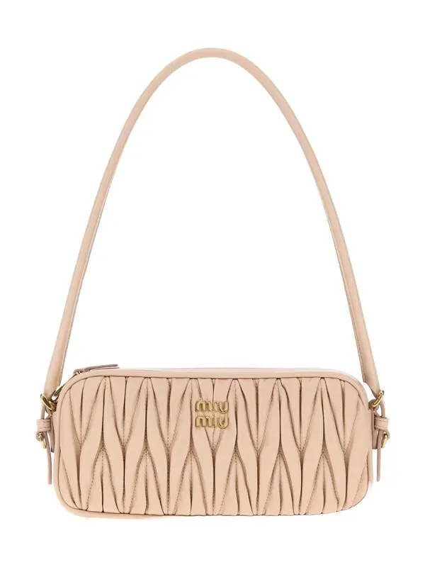 Miu Miu Light Leather Shoulder Bag - Pink