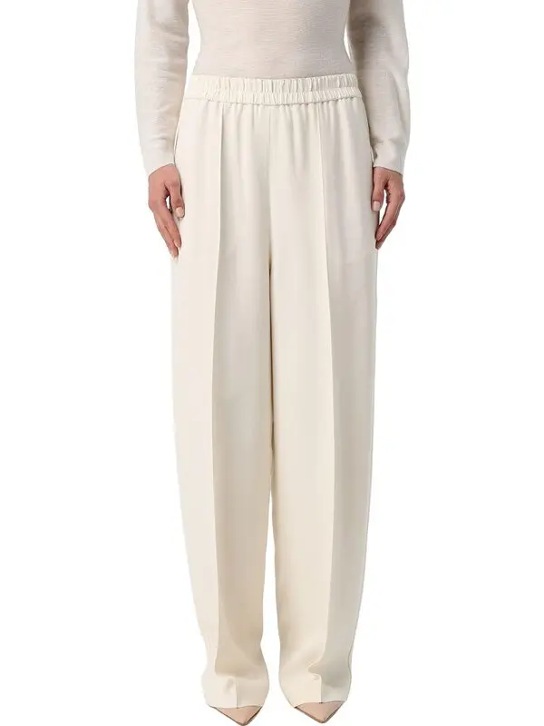 Fabiana Filippi Elasticated Waist Wide Leg Trousers - Butter