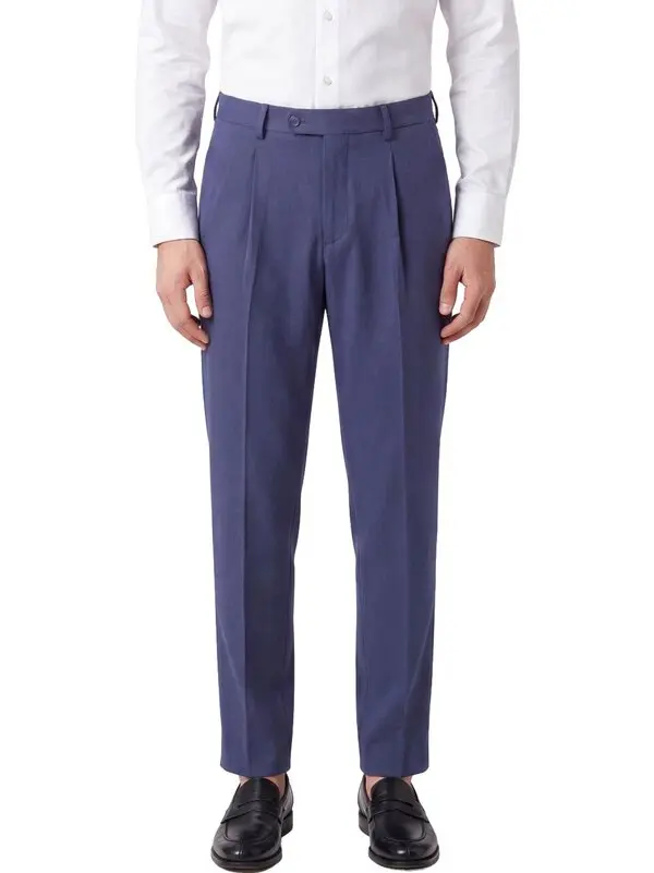 Giorgio Armani Tailored Pleated Trousers - Blue