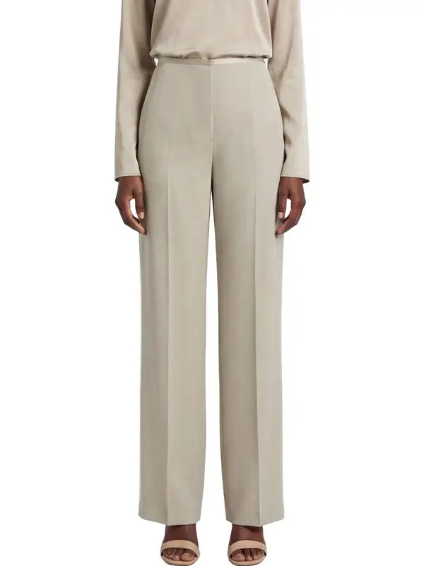 FORTE_FORTE Tailored Wide Leg Trousers - Beige