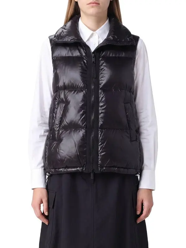 Sacai Hooded Goose Down-padded Nylon Vest - Black