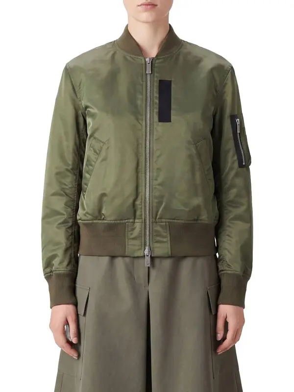 Sacai Nylon Bomber Jacket - Kaki