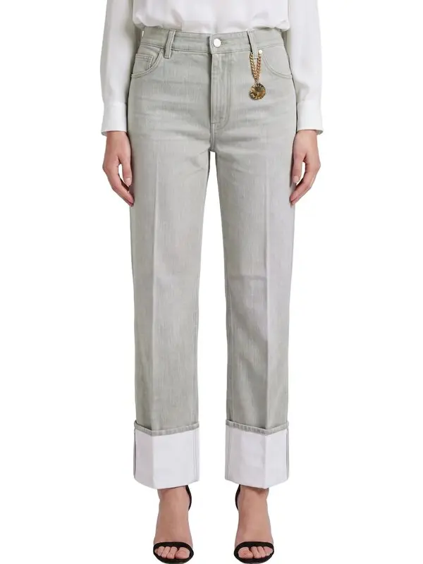 Stella McCartney Jeans With Chain Detail - Grey
