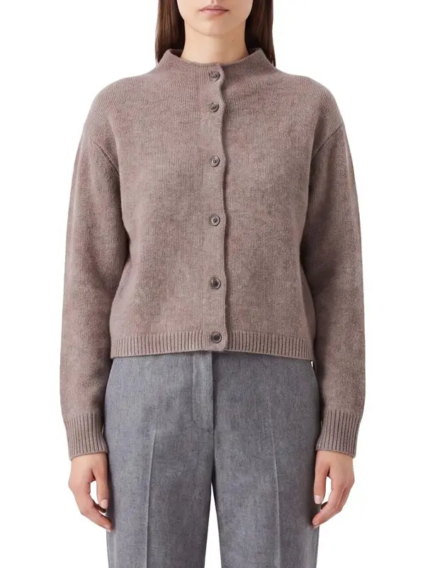 LISA YANG Button-detailed Cardigan - Brown