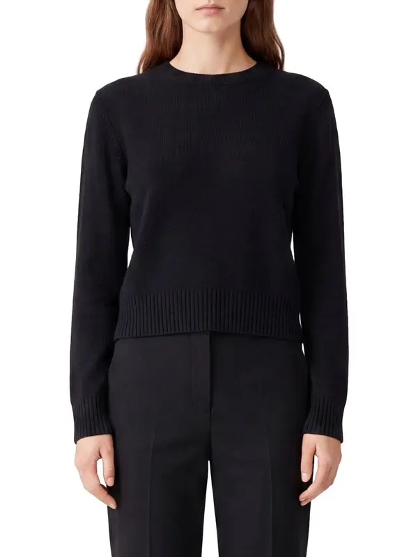 LISA YANG Crew Neck Sweater - Black