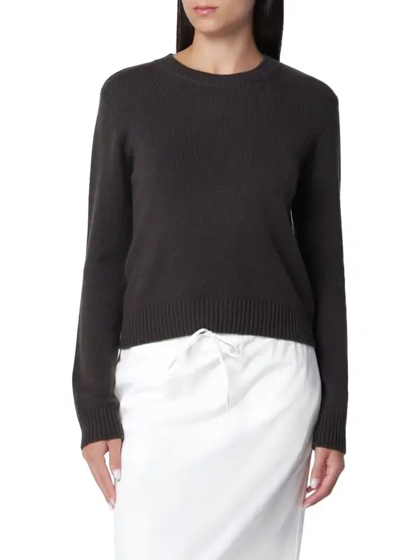 LISA YANG Long-sleeved Pure Cashmere Crewneck Jumper - Green