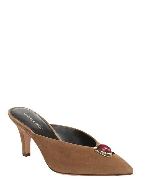 Veronica Beard Rochelle Pointed Toe Mule - Chestnut