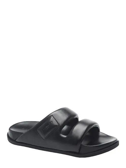 Givenchy Padded Lambskin Slide Sandals - Black