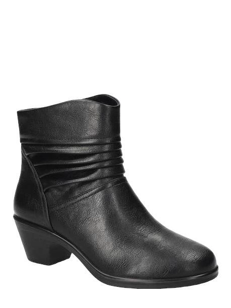 EASY WORKS BY EASY STREET Bess Faux Leather Ankle Boot - Black
