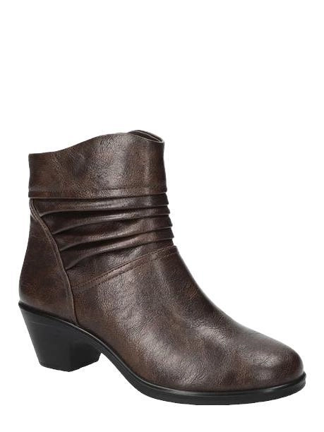EASY WORKS BY EASY STREET Bess Faux Leather Ankle Boot - Brown