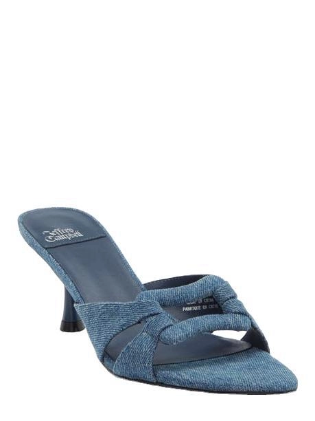 Jeffrey Campbell Chisme Slide Sandal - Blue Denim