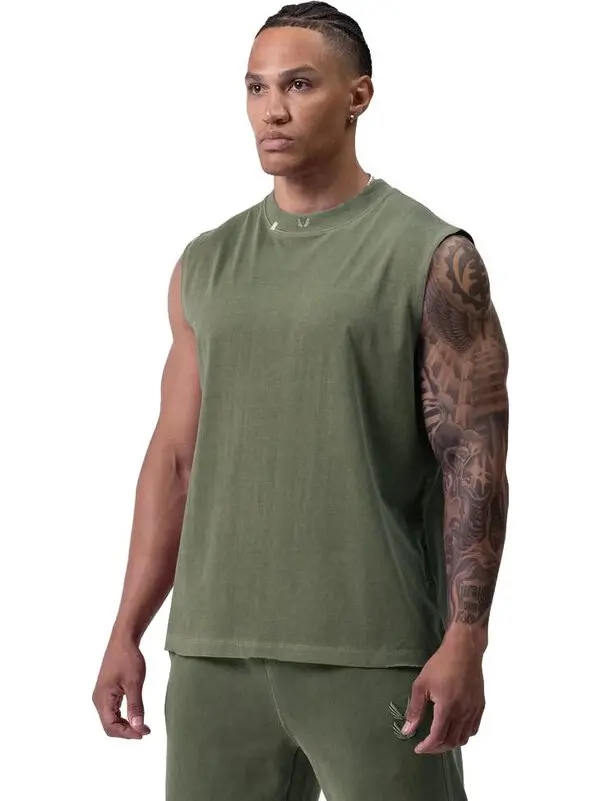 ASRV Tech Essential Relaxed Cutoff Tank - Faded Olive