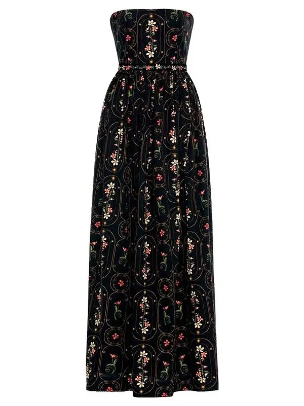 Agua Bendita Lienzo Noche Maxi Dress - Black