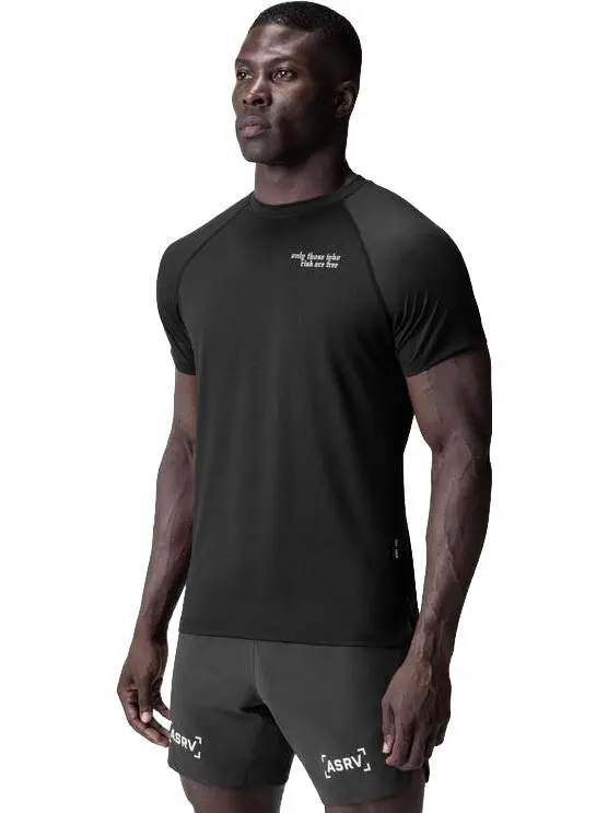 ASRV 3d-lite 2.0 Lycra Fitted Training Tee - Black