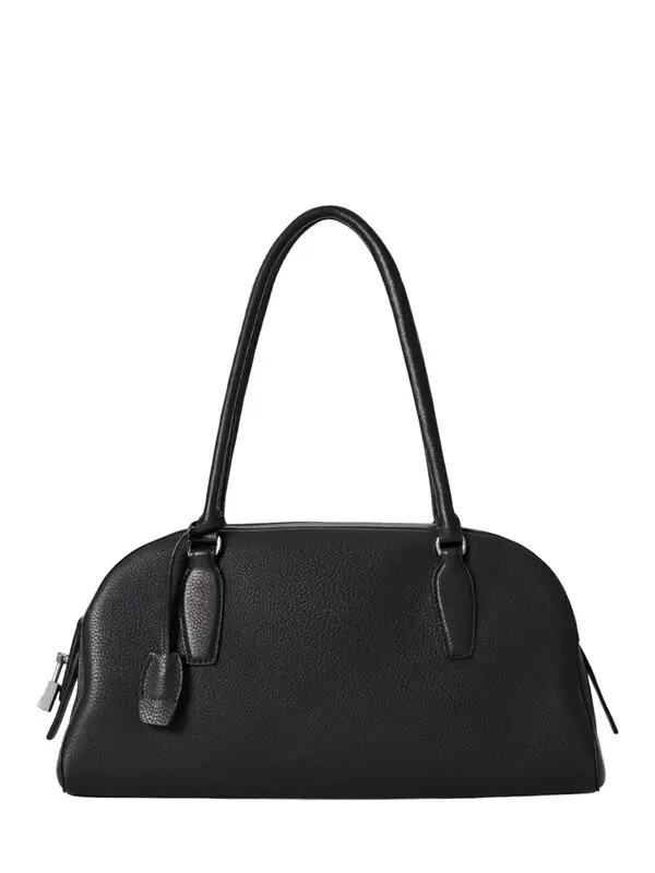 THE ROW E/w India Bag In Textured Calfskin - Black