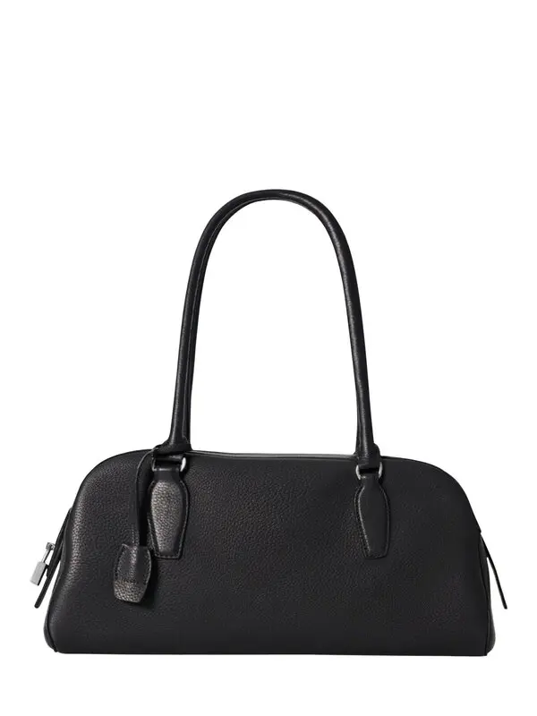 THE ROW E/w India Bag In Textured Calfskin - Nero