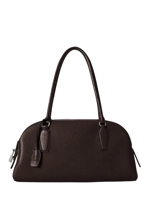 THE ROW E/w India Bag In Textured Calfskin - Deep Brown