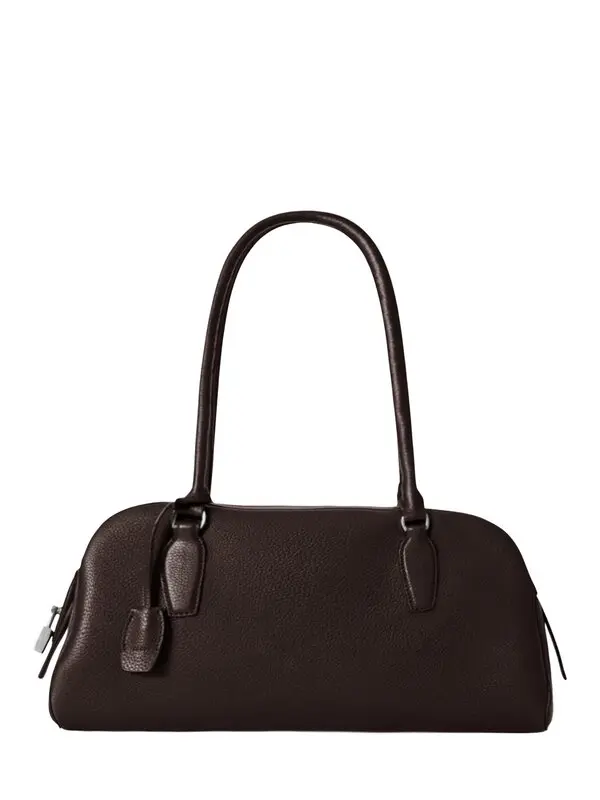 THE ROW E/w India Bag In Textured Calfskin - Deep Brown
