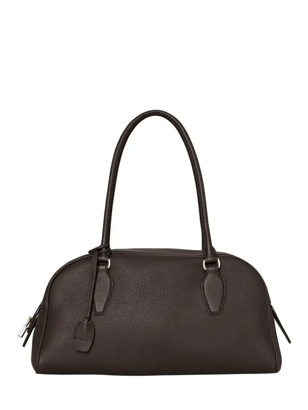 THE ROW E/w India Bag In Textured Calfskin - Walnut Shadow