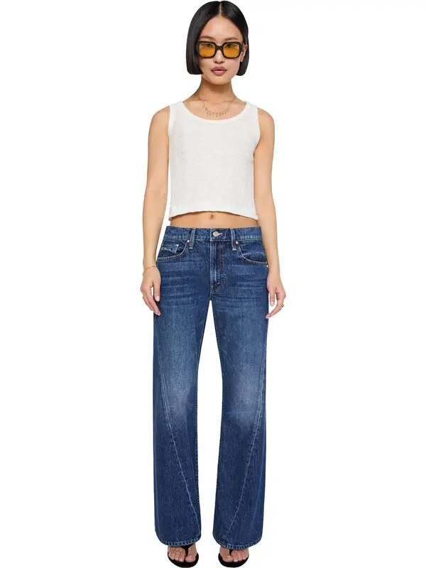 MOTHER The Lil' Bookie Twist Sneak Did You Bring Me Anything? Jeans - Blue