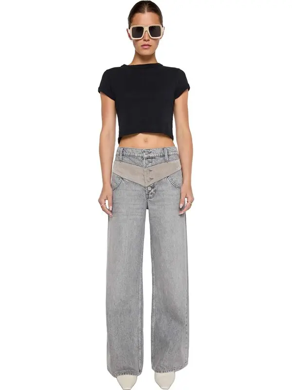 MOTHER Snacks! The Mix Double Dip Nerdy Rocky Road Pants - Grey