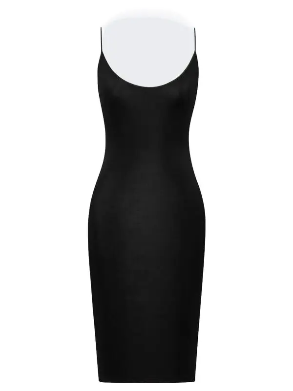 Saint Laurent Cassandre Open Back Dress - Black