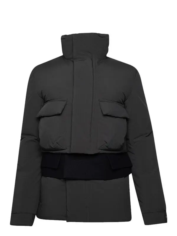 Sacai Layered Puffer Jacket And Navy - Khaki
