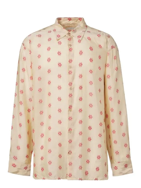 Dries Van Noten Floral Jacquard Shirt - Beige