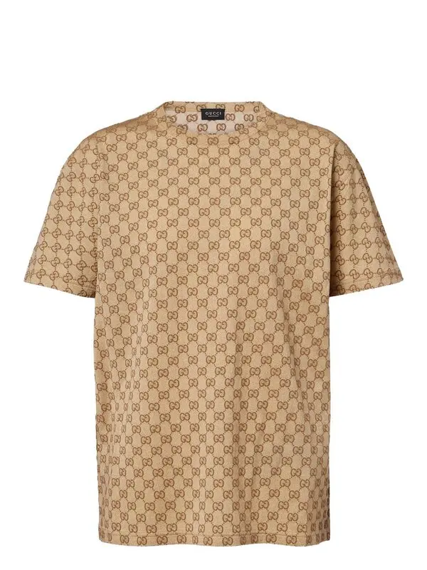 Gucci Gg Cotton Jersey T-shirt - Beige