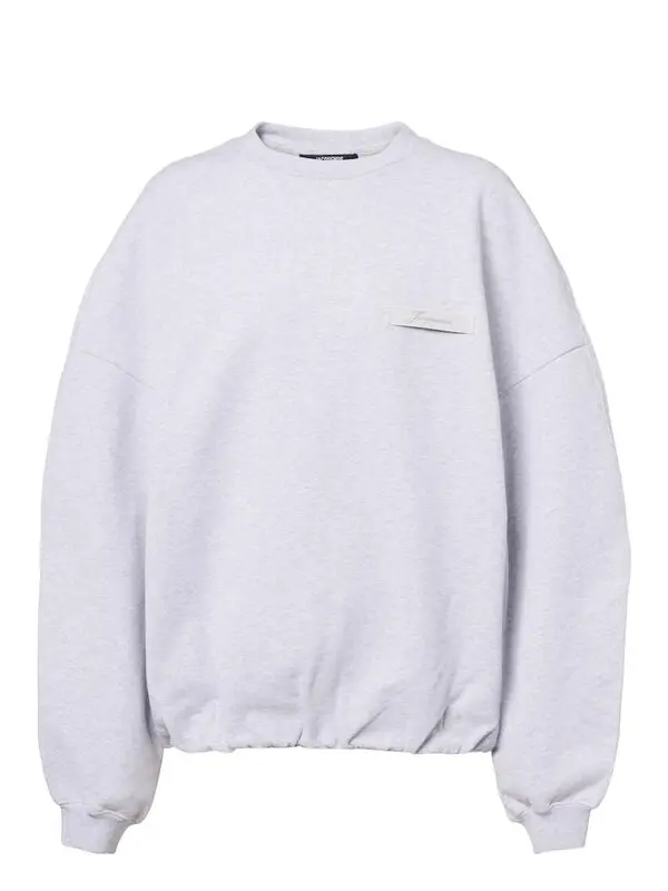 Jacquemus Ruban Cotton Jersey Sweatshirt - Grey