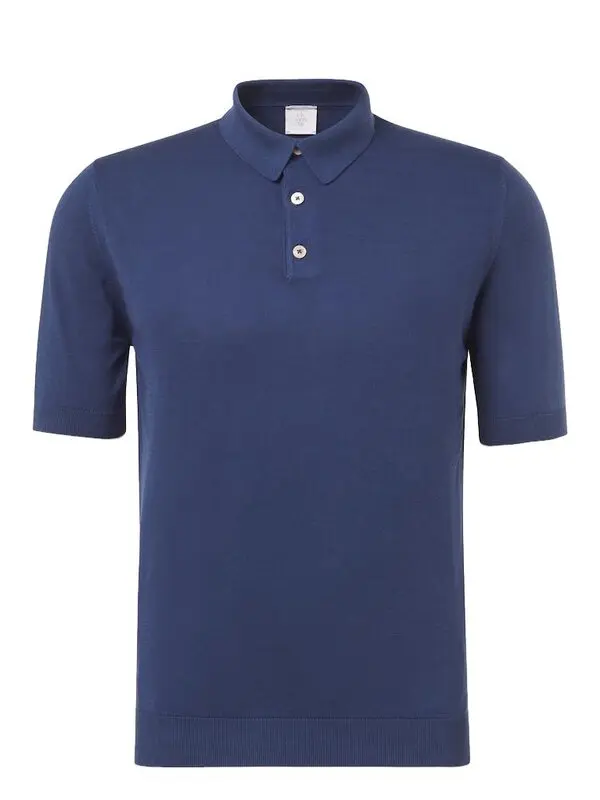 Eleventy Cotton Polo Shirt - Blue