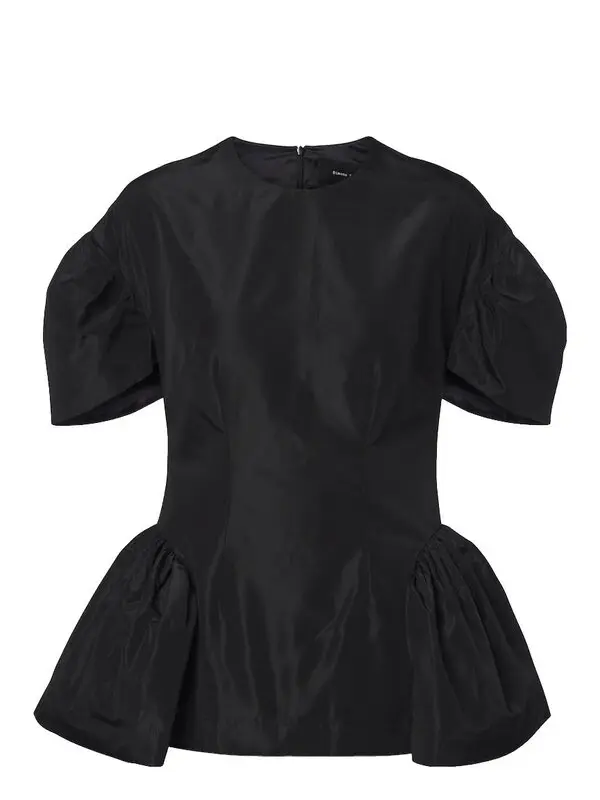 Simone Rocha Peplum Top - Black