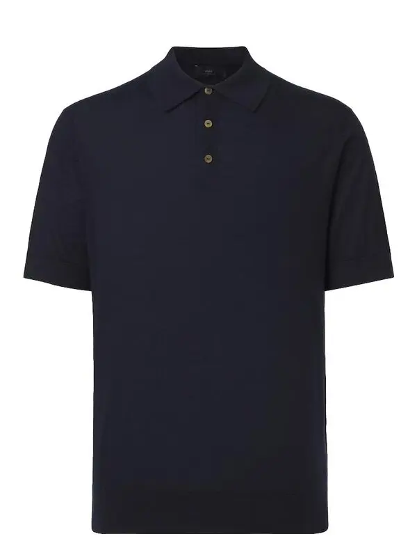 Arch4 Mr Ascot Cashmere Polo Shirt - Blue