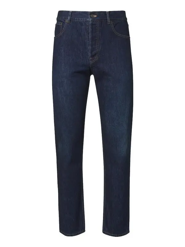 THE ROW Moe Straight Jeans Medium Indigo - Blue