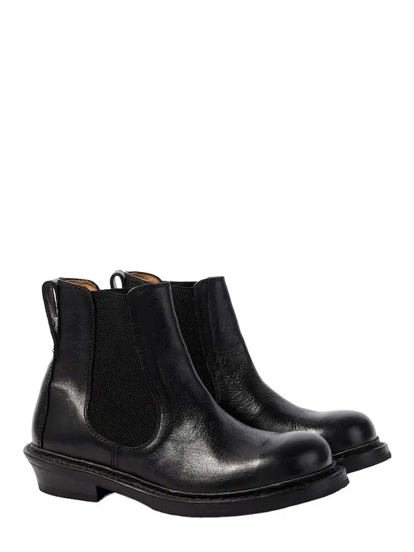 Our Legacy Leather Chelsea Boots - Black