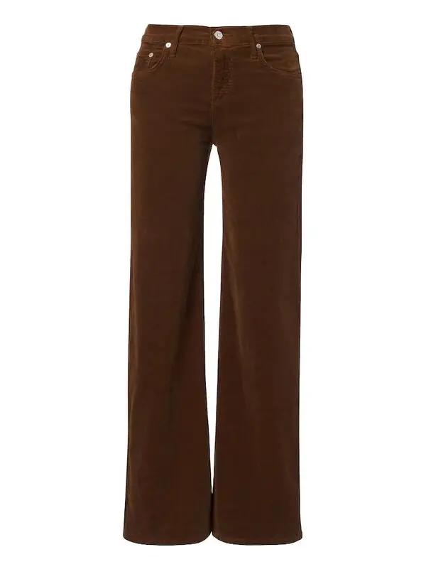 Citizens Of Humanity Nora Cotton Corduroy Wide-leg Pants - Brown